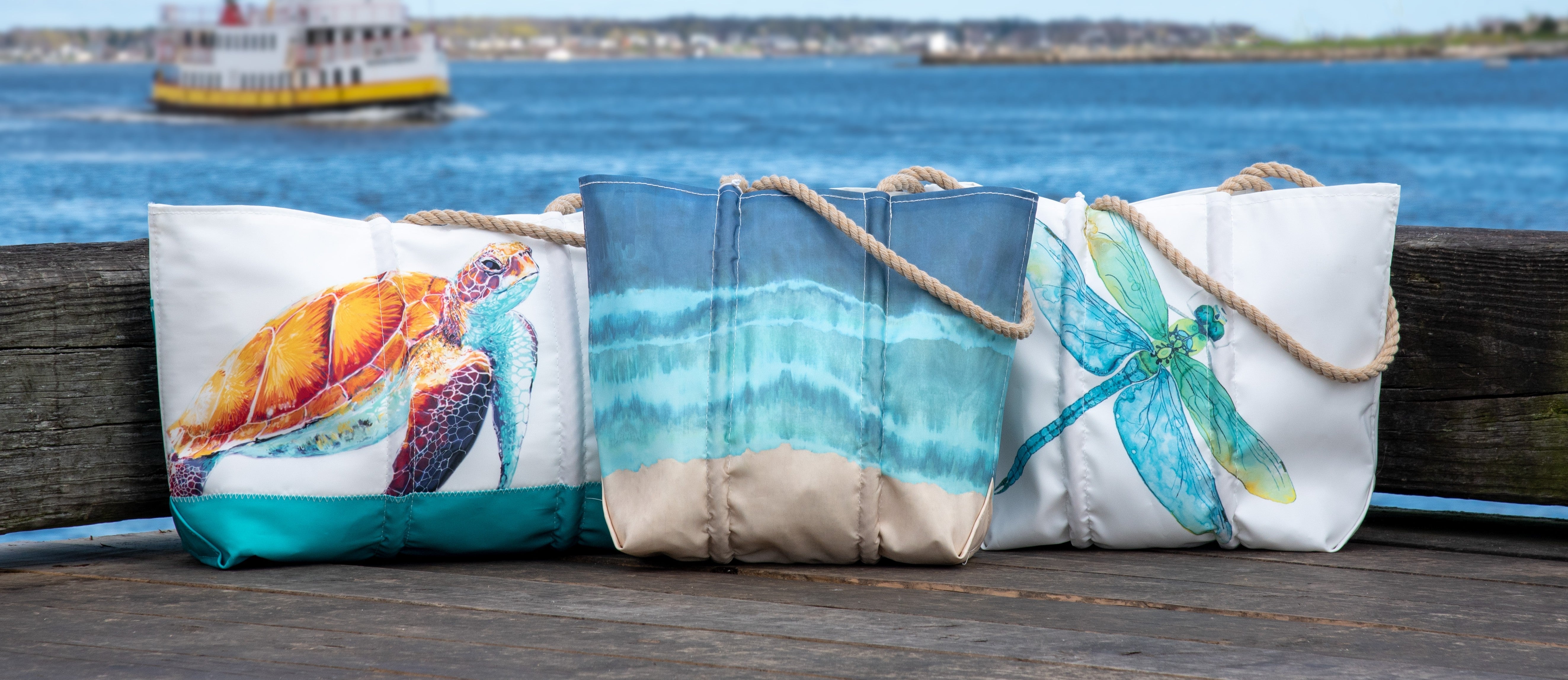 Watercolor Collection | Recycled Sail Cloth Bags – Sea Bags