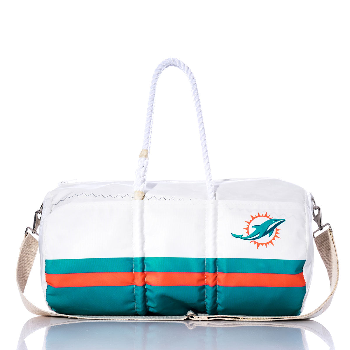 Miami Dolphins Duffel Bag | NFL Collection | Recycled Sail Bags – Sea Bags